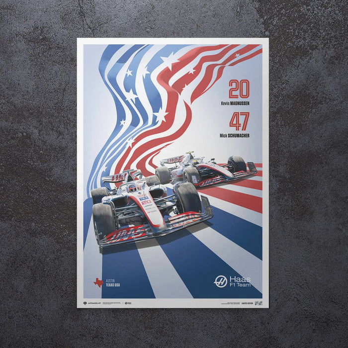 Haas F1 Team | 2022 United States Grand Prix | Haas Poster | Automobilist
