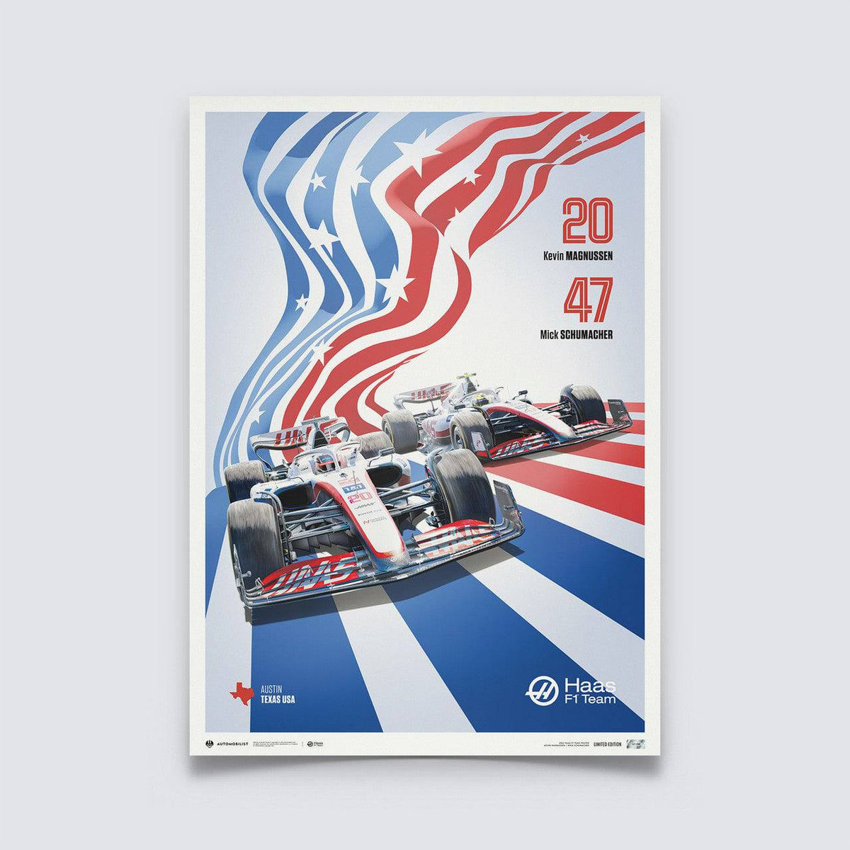 Haas F1 Team | 2022 United States Grand Prix | Haas Poster | Automobilist