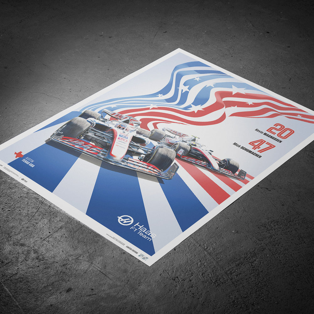 Haas F1 Team | 2022 United States Grand Prix | Haas Poster | Automobilist