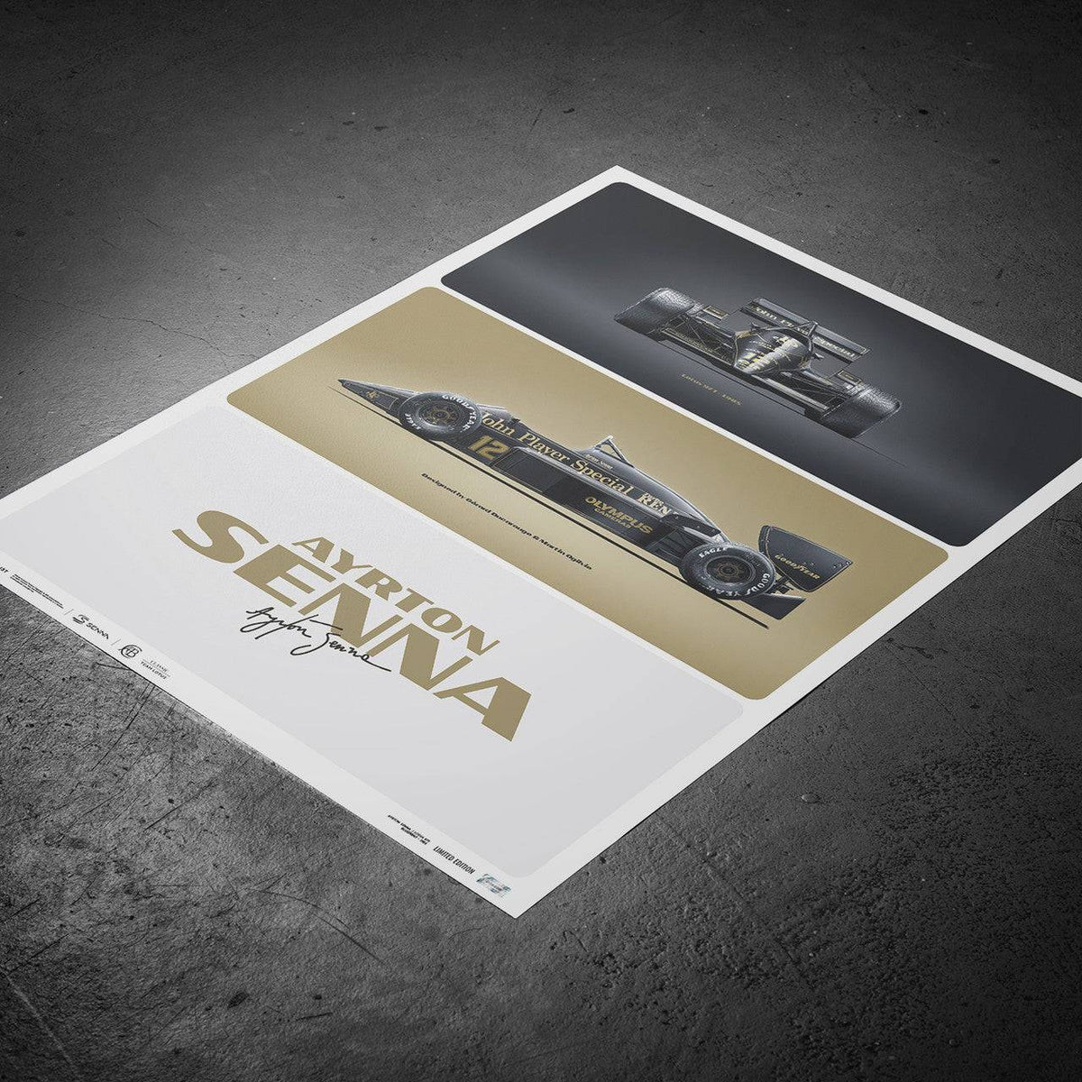 Ayrton Senna | 1985 The First Win Estoril | Lotus 97T Poster | Automobilist