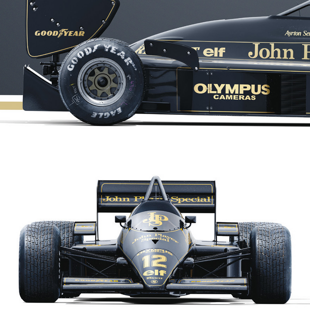 Team Lotus Type 97T | 1985 Blueprint | Lotus Poster | Automobilist