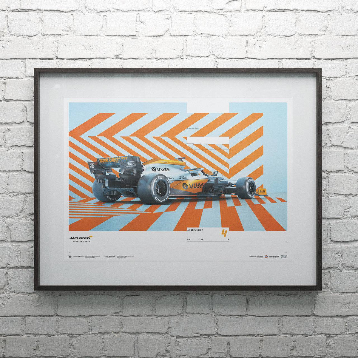 McLaren x Gulf | 2021 Lando Norris Horizontal | McLaren Poster ...