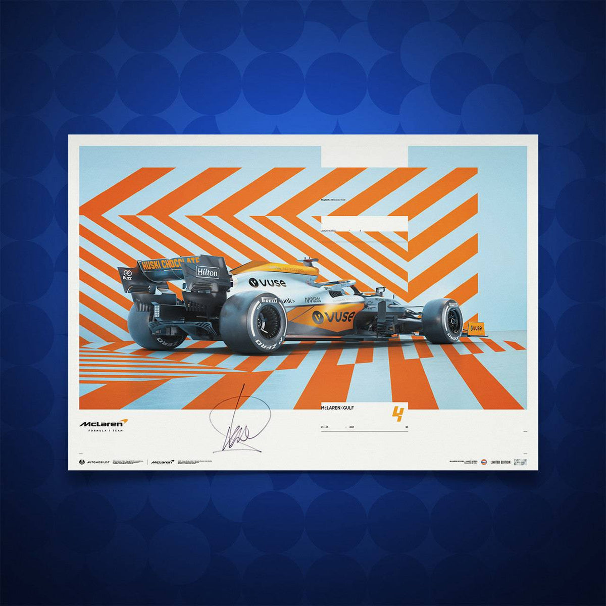 Signed by Lando Norris | 2021 McLaren x Gulf Horizontal | McLaren ...