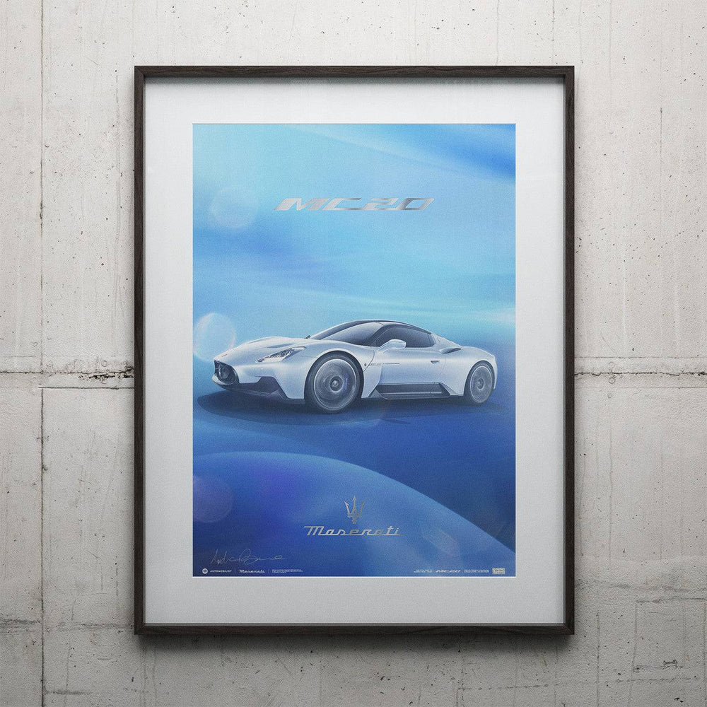 Signed by Andrea Bruno | 2020 Maserati MC20 Side | Collector’s Edition ...