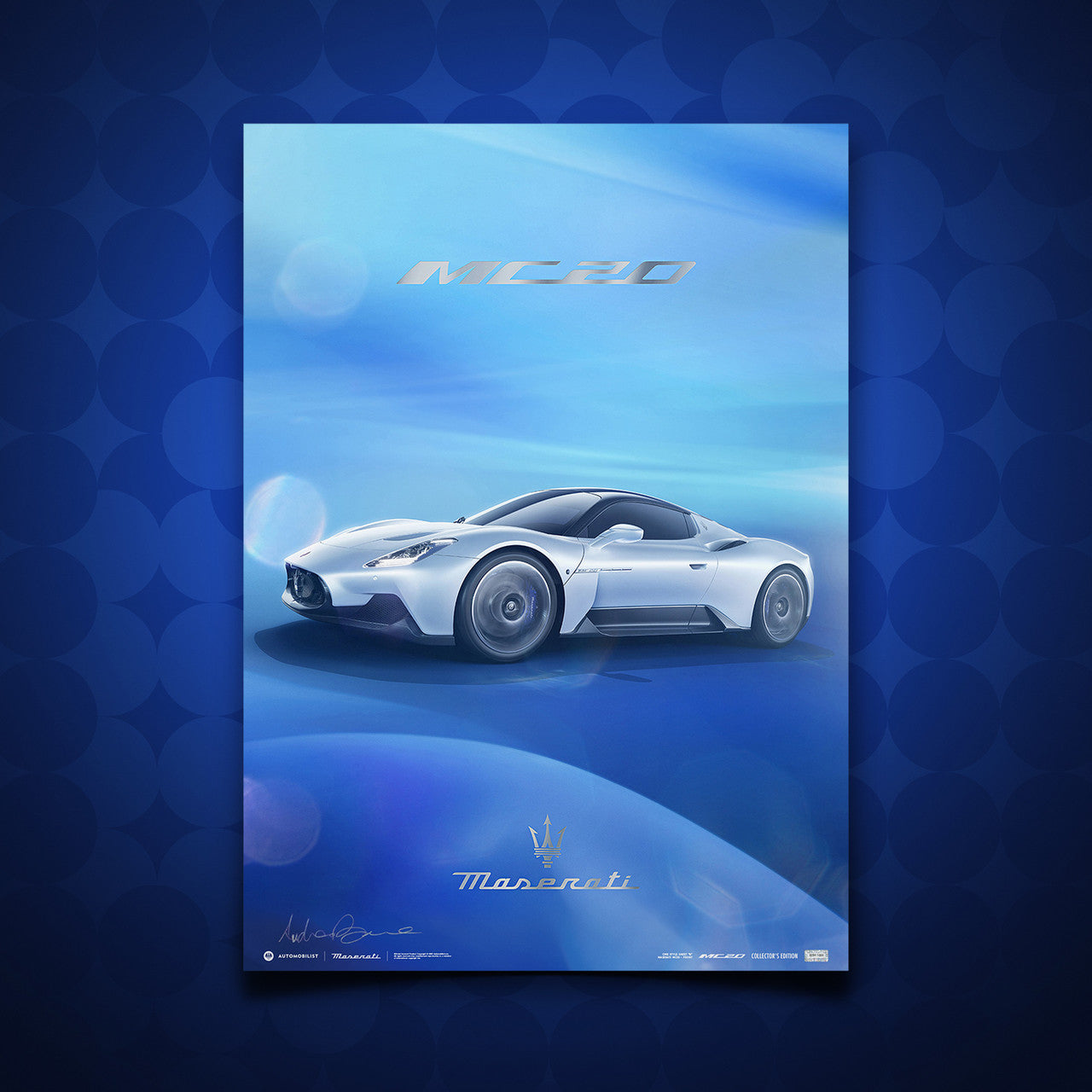 Signed by Andrea Bruno | 2020 Maserati MC20 Side | Collector’s Edition ...