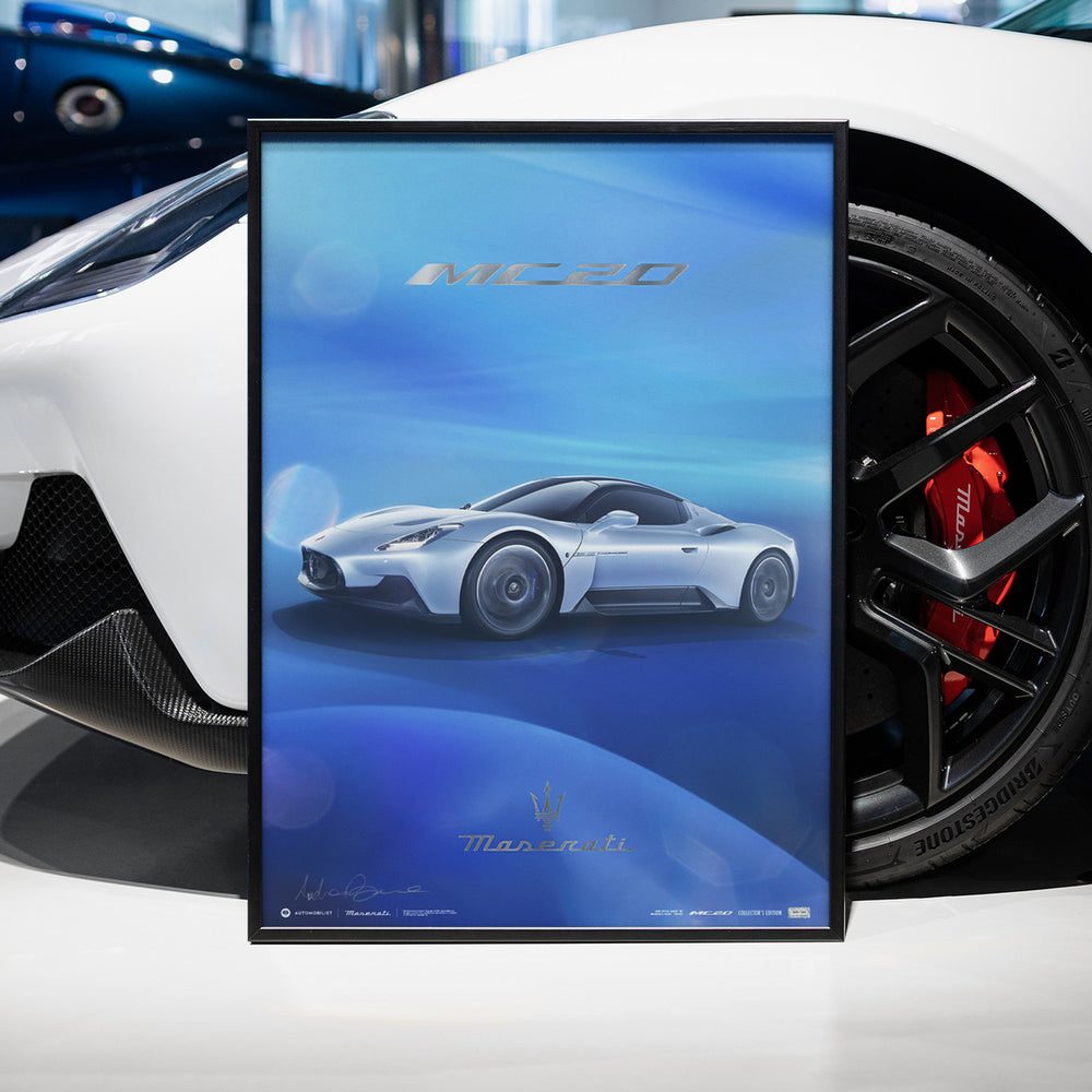 Signed by Andrea Bruno | 2020 Maserati MC20 Side | Collector’s Edition ...