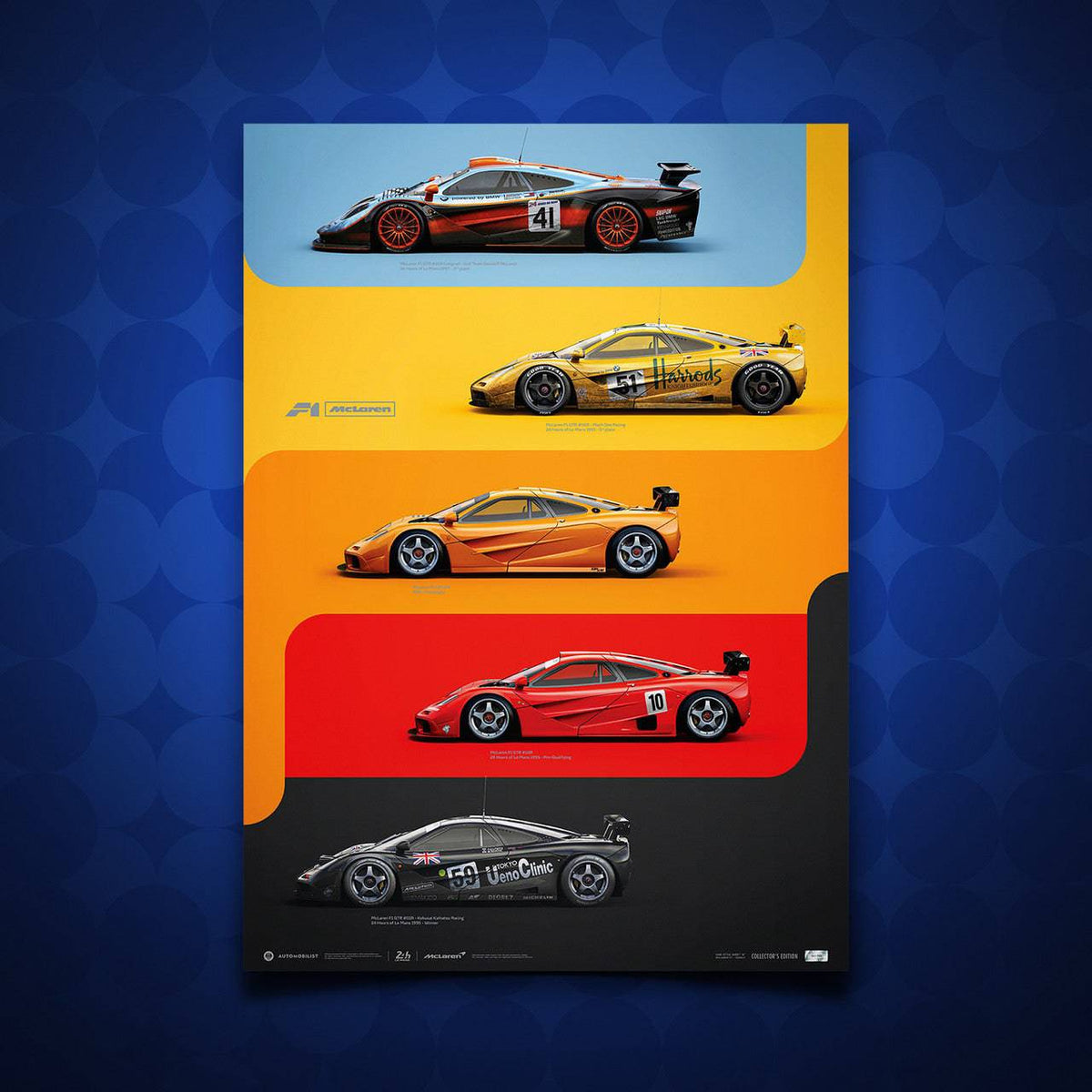 McLaren F1 GTR | Family | Collector's Edition | Unique Numbers Poster ...