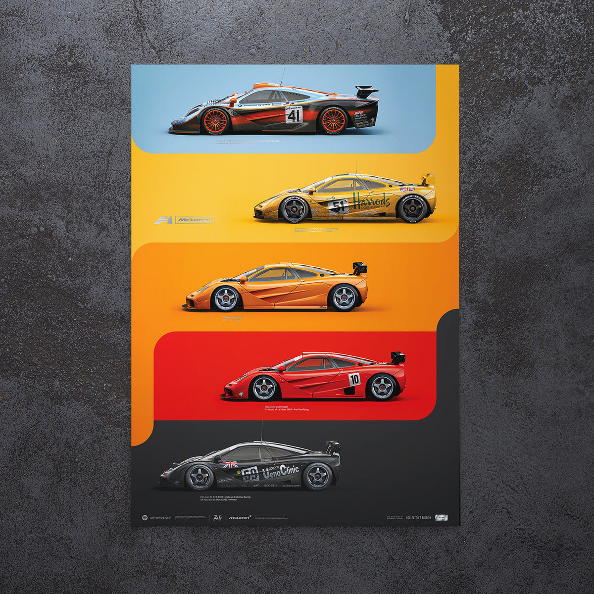 McLaren F1 GTR | Family | Collector's Edition Poster | Automobilist