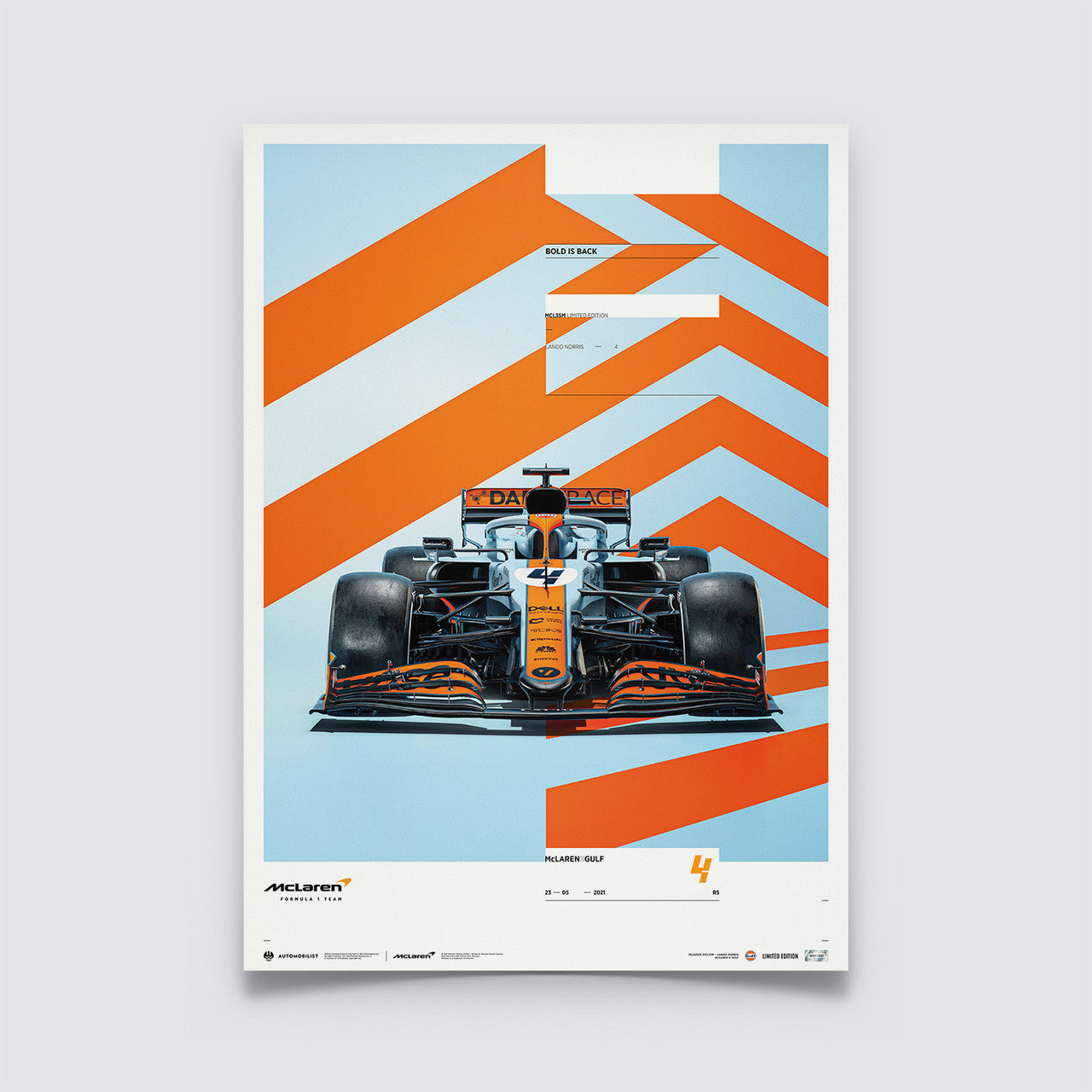 Mclaren F1 Monaco Triple Crown Livery Poster Mclaren 2023, 52% OFF