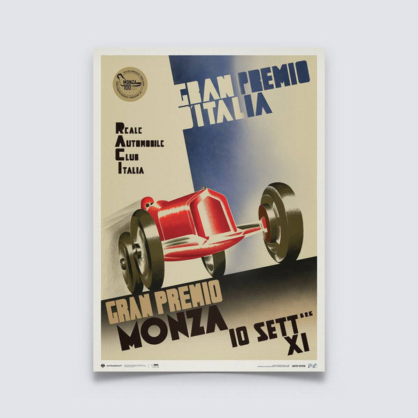 Monza Circuit | 1933 100 Years Anniversary | Monza Poster | Automobilist