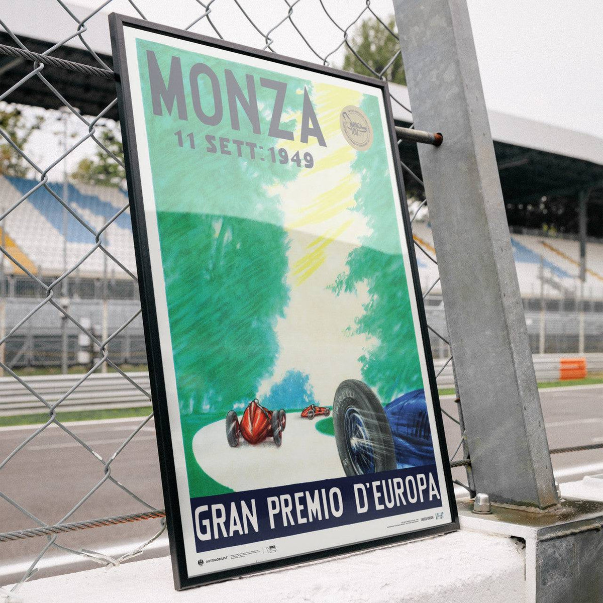 Monza Circuit | 1949 100 Years Anniversary | Monza Poster | Automobilist