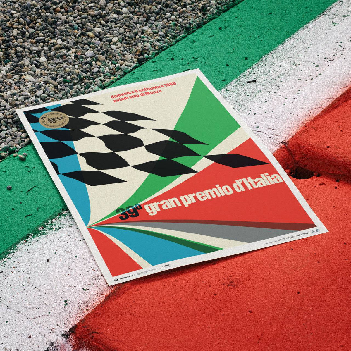 Monza Circuit | 1968 100 Years Anniversary | Monza Poster | Automobilist