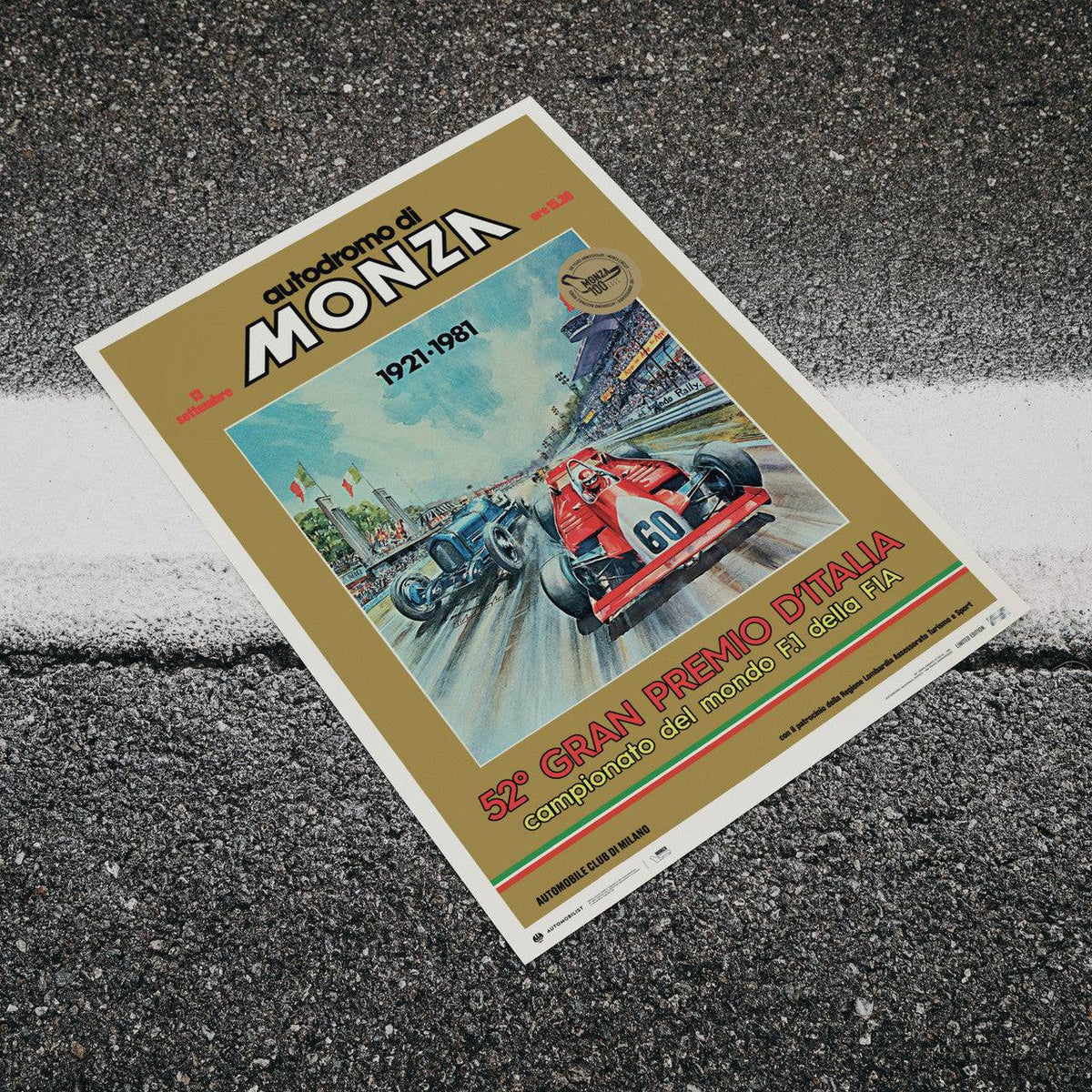 Monza Circuit | 1981 100 Years Anniversary | Monza Poster | Automobilist