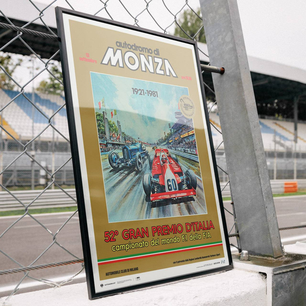 Monza Circuit | 1981 100 Years Anniversary | Monza Poster | Automobilist