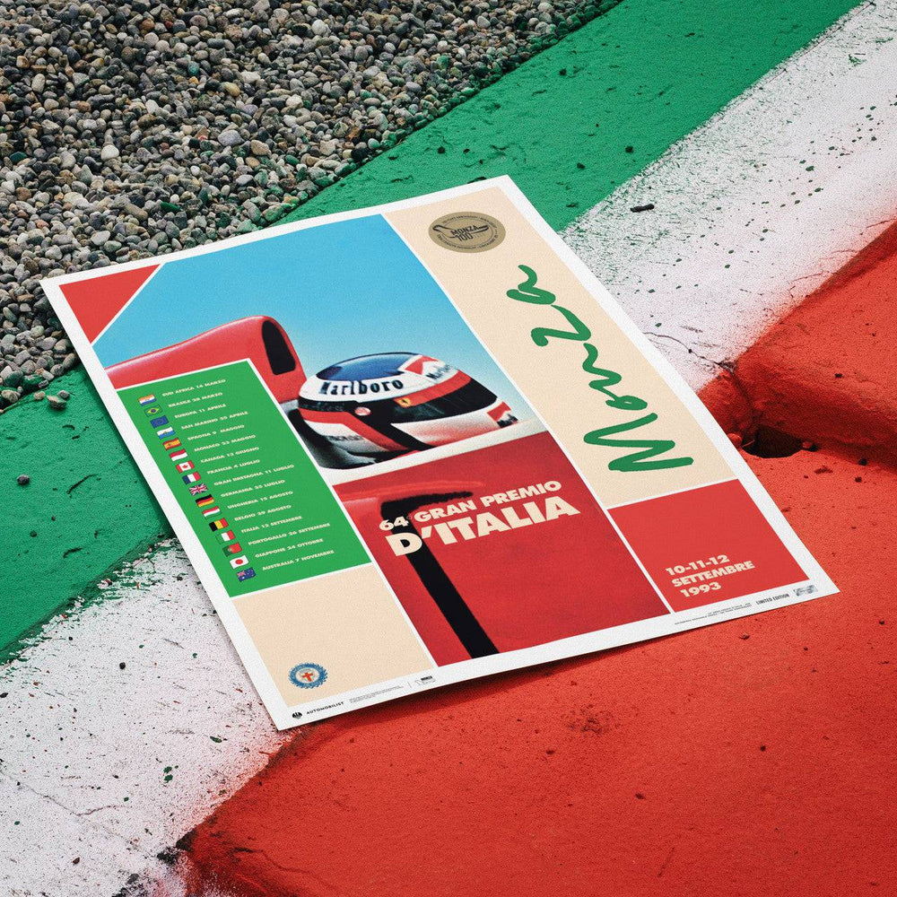 Monza Circuit | 1993 100 Years Anniversary | Monza Poster | Automobilist