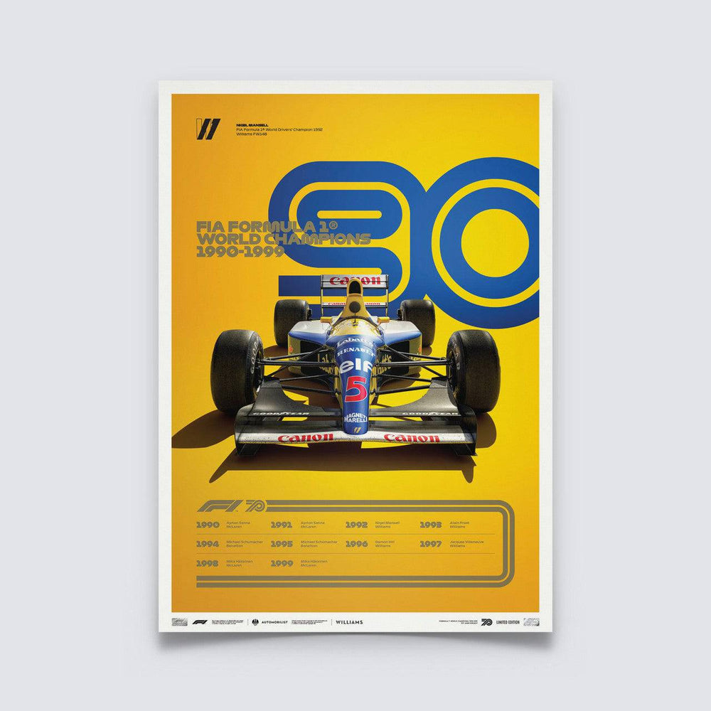 Williams Racing | F1 Print Store by Automobilist