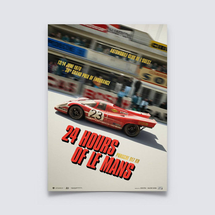 Porsche 917 KH | 1970 Past | Collector's Edition 24h Le Mans Poster | Automobilist