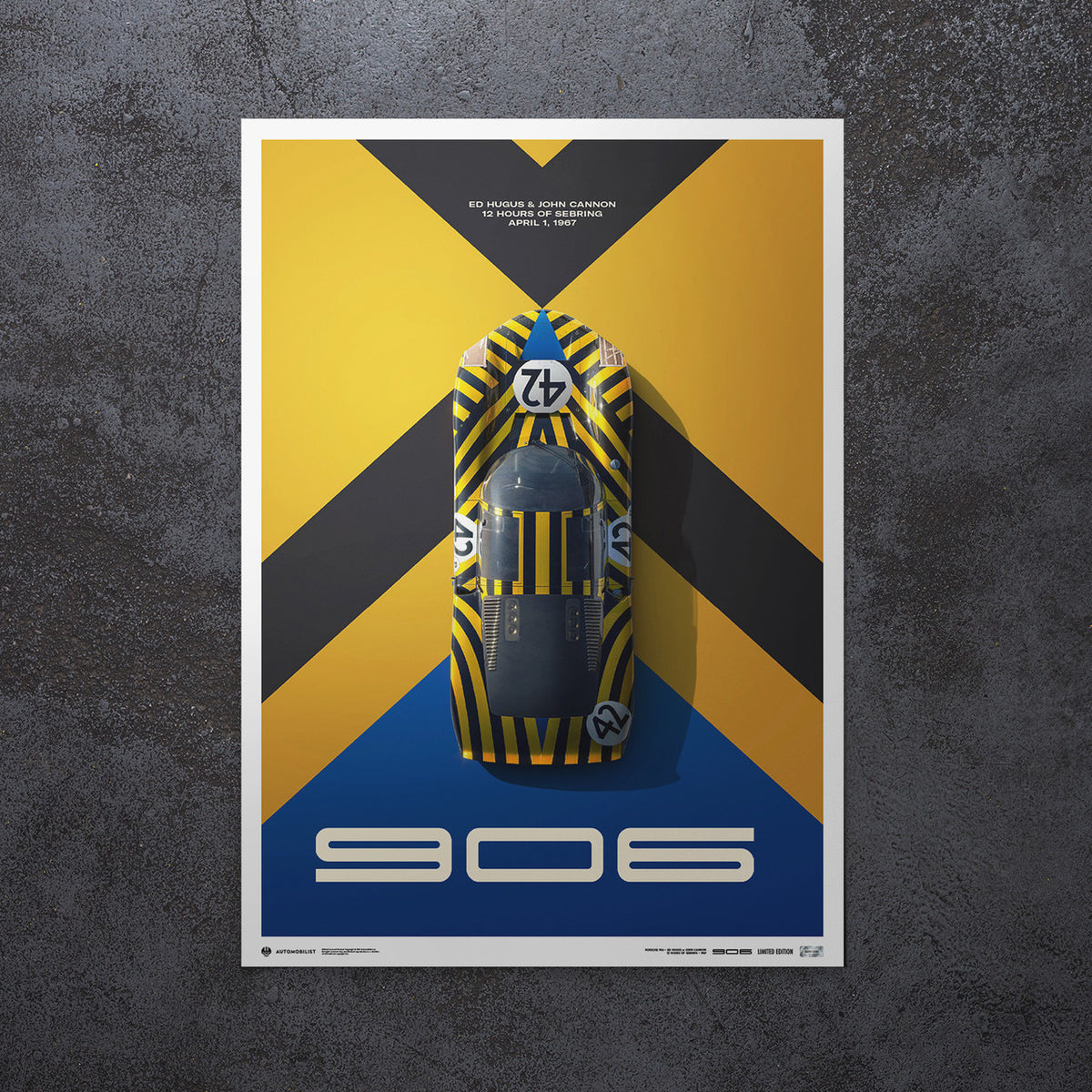 Porsche 906 | 1967 12 Hours of Sebring | Porsche Poster | Automobilist