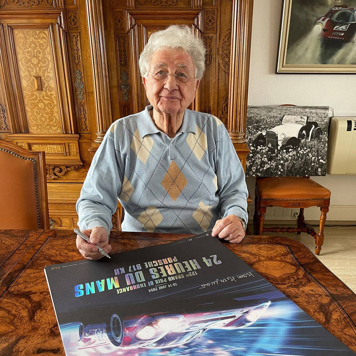 HANS HERRMANN PORSCHE 917 KH AT 24H LE MANS 2054 SIGNED COLLECTOR'S ...