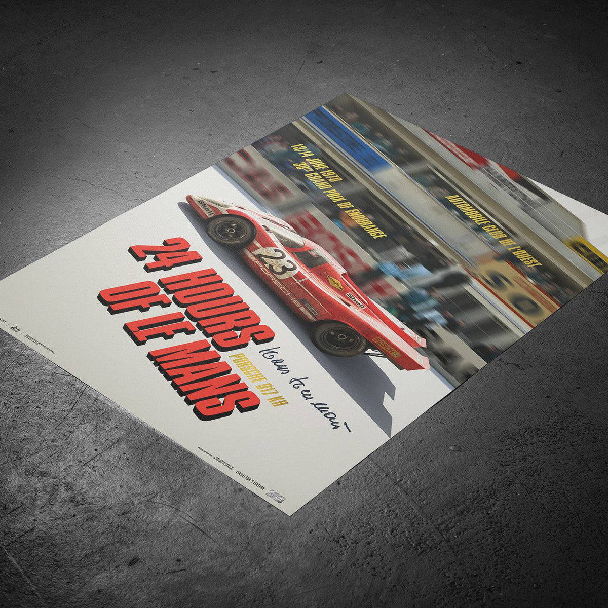 HANS HERRMANN PORSCHE 917 KH AT 24H LE MANS 1970 SIGNED COLLECTOR'S ...