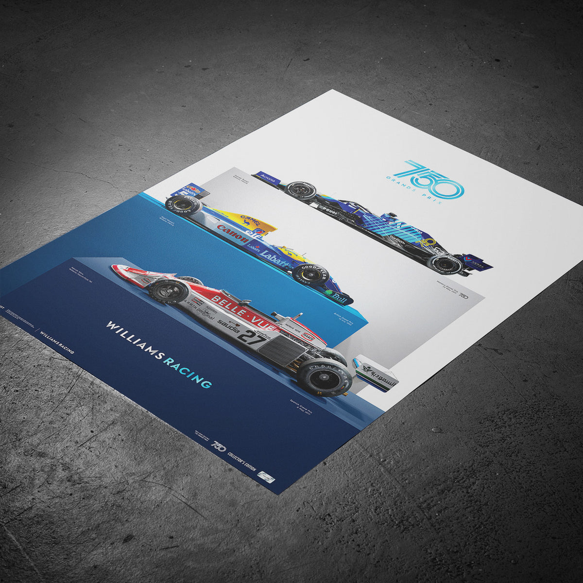 Williams Racing | 750 Grands Prix | Collector’s Edition Williams Poster ...