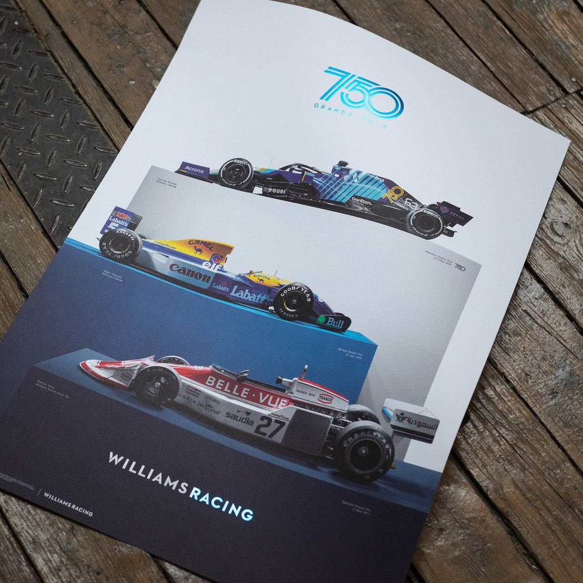 Williams Racing | 750 Grands Prix | Collector’s Edition Williams Poster ...