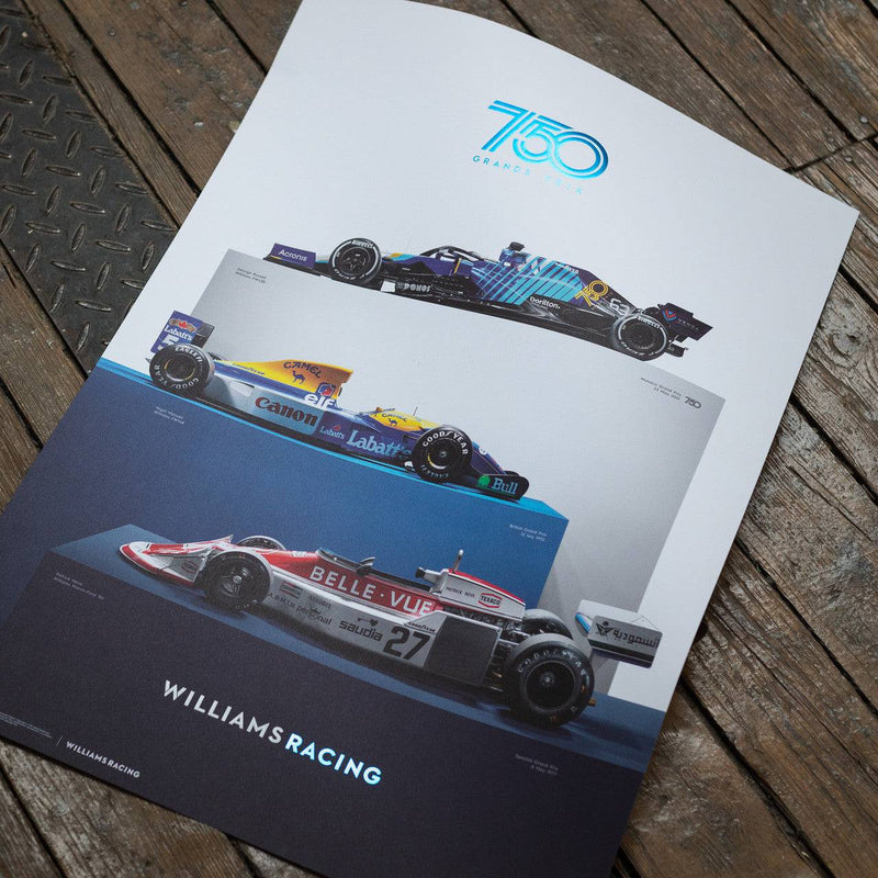 Williams Racing | 750 Grands Prix | Collector’s Edition Williams Poster ...