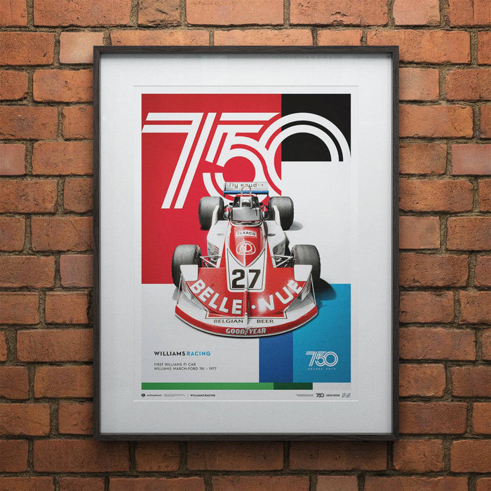Williams Racing March-Ford 761 | 1977 | Williams Poster | Automobilist