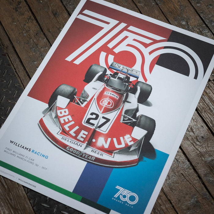Williams Racing March-Ford 761 | 1977 | Williams Poster | Automobilist